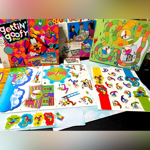 Disney | Toys | Disneys Goofy Vintage 992 Gettin Goofy 3d Board Game Mb ...